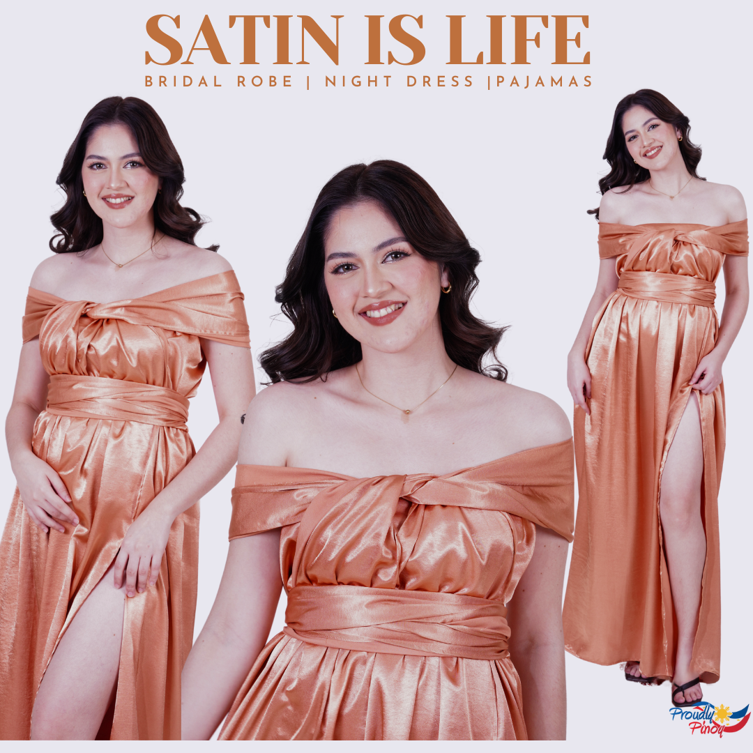 Premium Satin Infinity Bridesmaid Dress - Elegant & Multi-Way Dress for ...