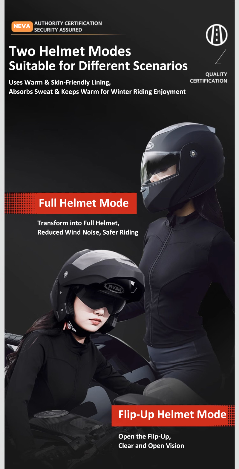 Anak Original Motorcycle modular Helmet dual visor Unisex With Icc ...