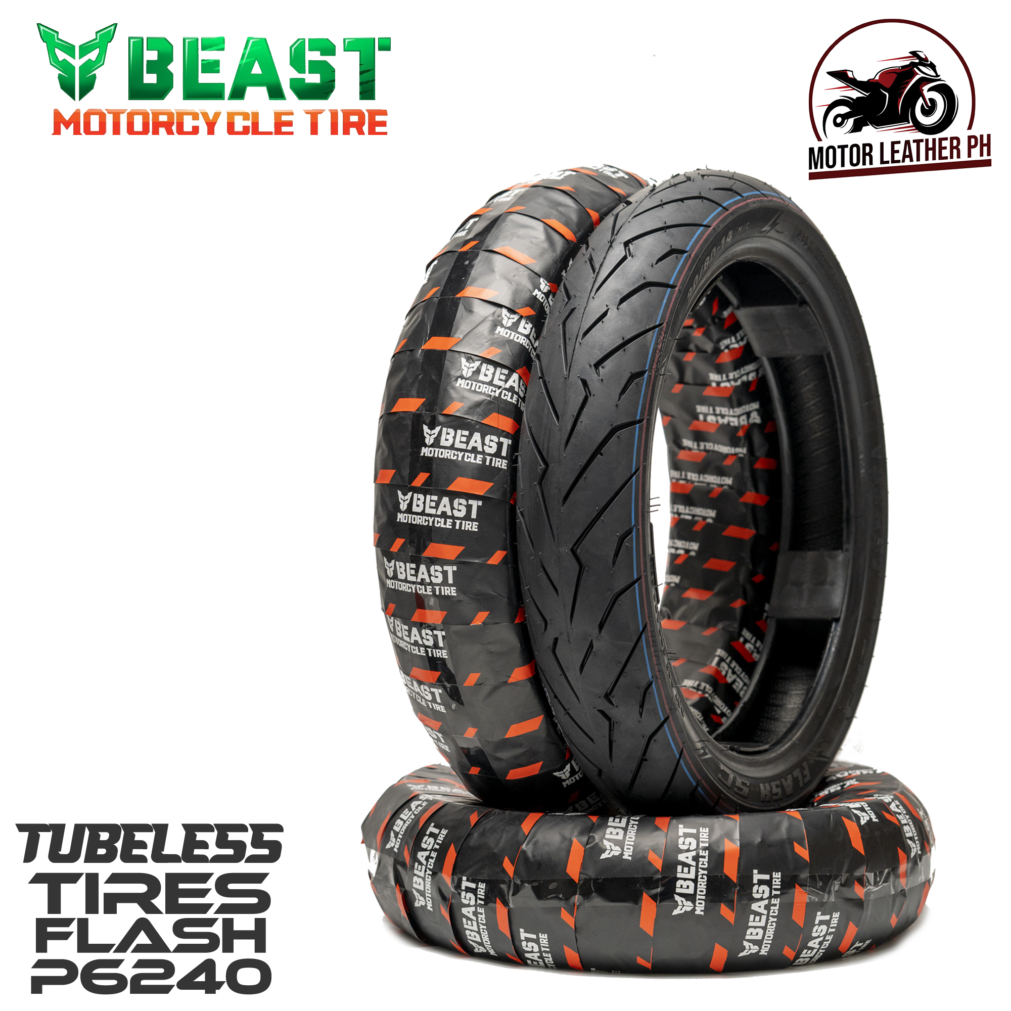 Beast Tire Flash P6240 Tubeless Motorcycle Tires Durable and Safe Dual ...