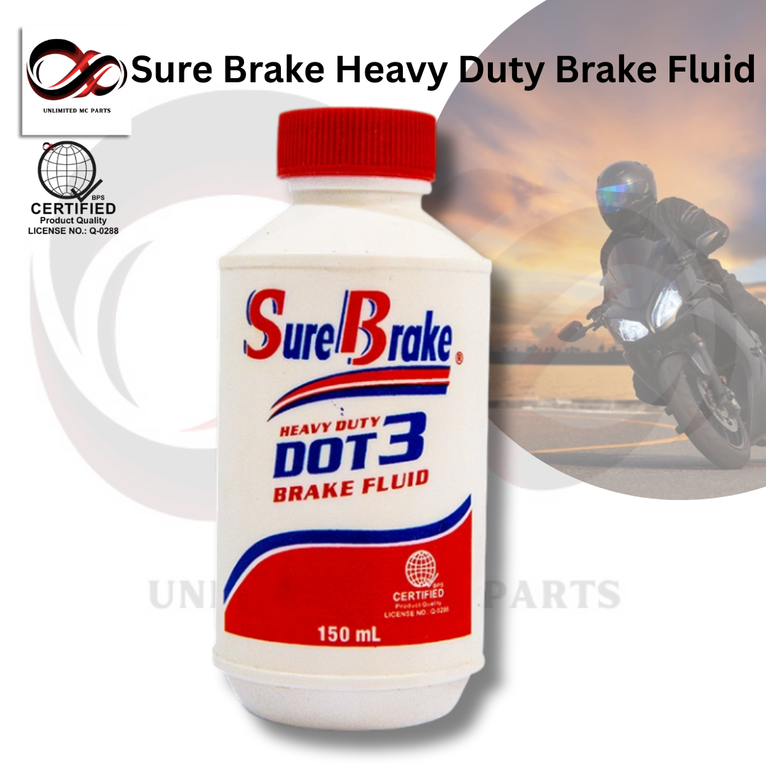 Sure Brake Heavy Duty Brake Fluid DOT3 150mL | Shopee Philippines
