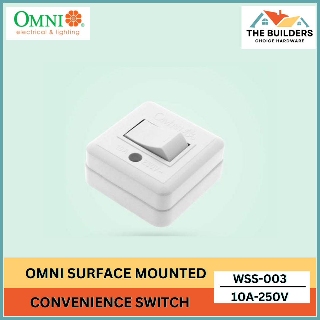 OMNI SURFACE MOUNTED CONVENIENCE SWITCH 10A 250V WSS-003 | Shopee ...
