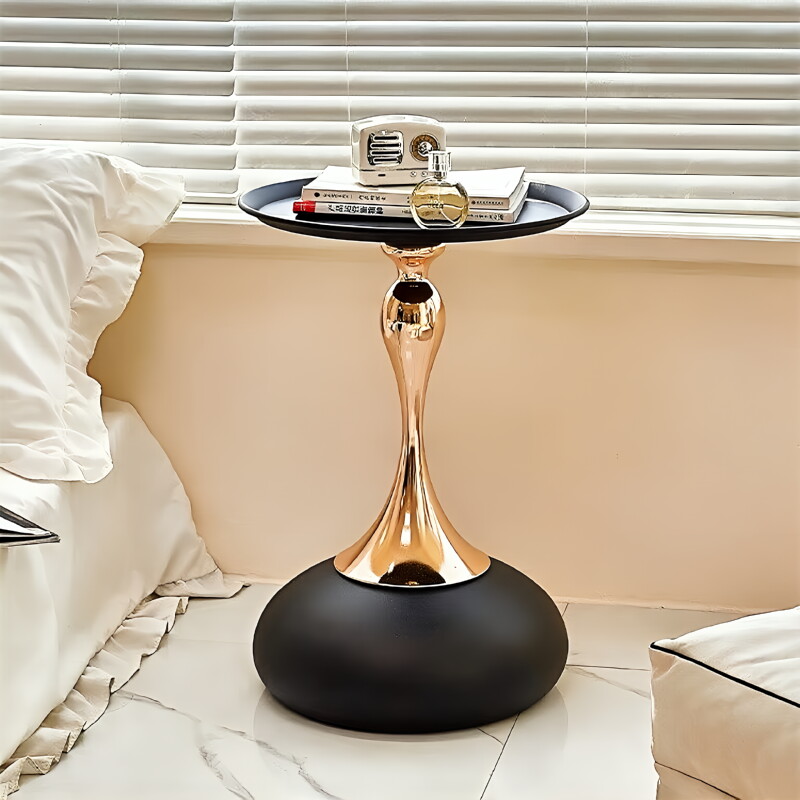 Tea table black sofa side coffee table side table for living room tea ...