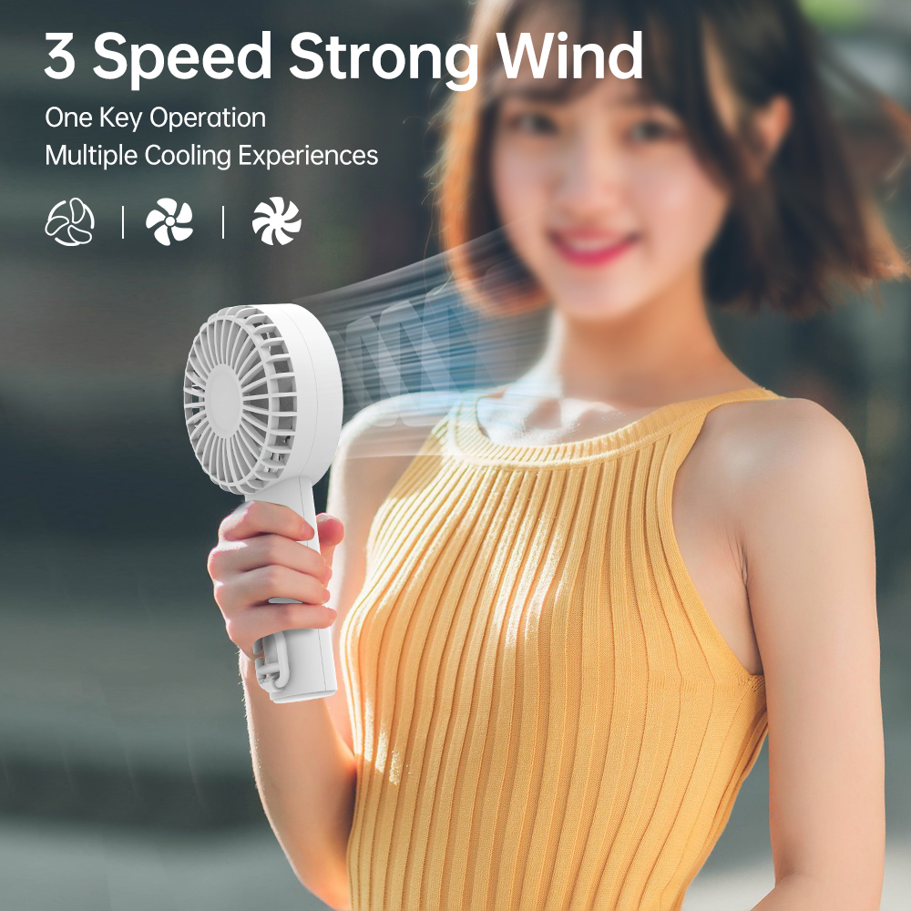 Orashare HF09 Handheld Fan Rechargeable 3 Speeds Strong Wind Portable Hand Mini Fan | Shopee ...