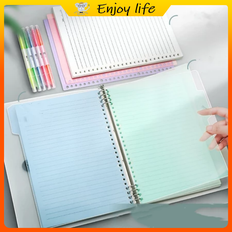 【On Hand】10PCS A5/B5/A4 Refill pages/ loose leaf Notebook binder Refill (60 leaves) | Shopee ...