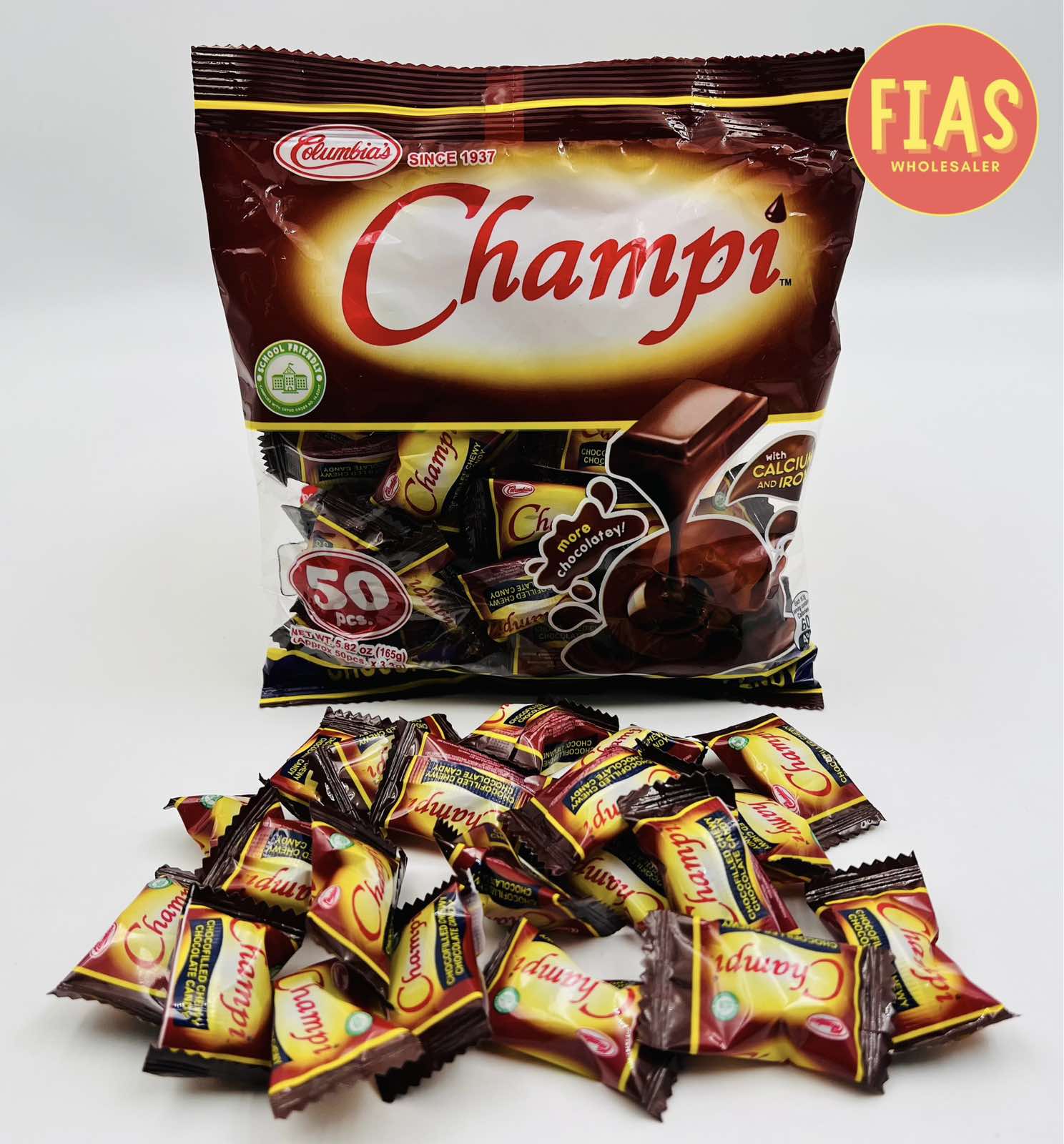 50 pcs Champi Chocolate Candy | Shopee Philippines