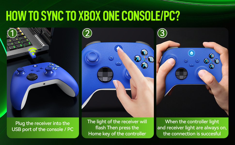 XBOX Series X 2.4G Wireless Game Controller With Receiver Gamepad ...