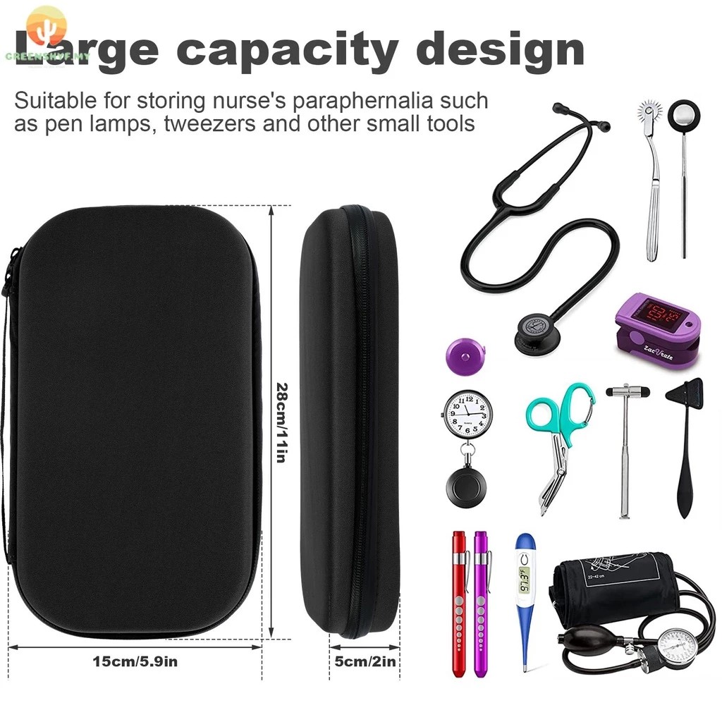 EVA stethoscope storage bag box portable luggage mesh pocket ...