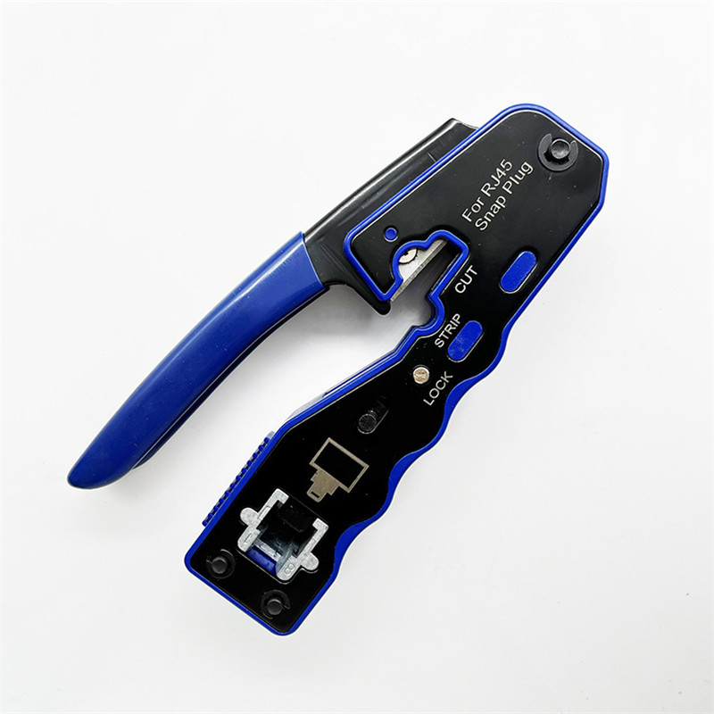 RJ45 RJ11 Pass Through Crimper Tool Crimping Tool for CAT7/CAT6A/CAT6 ...