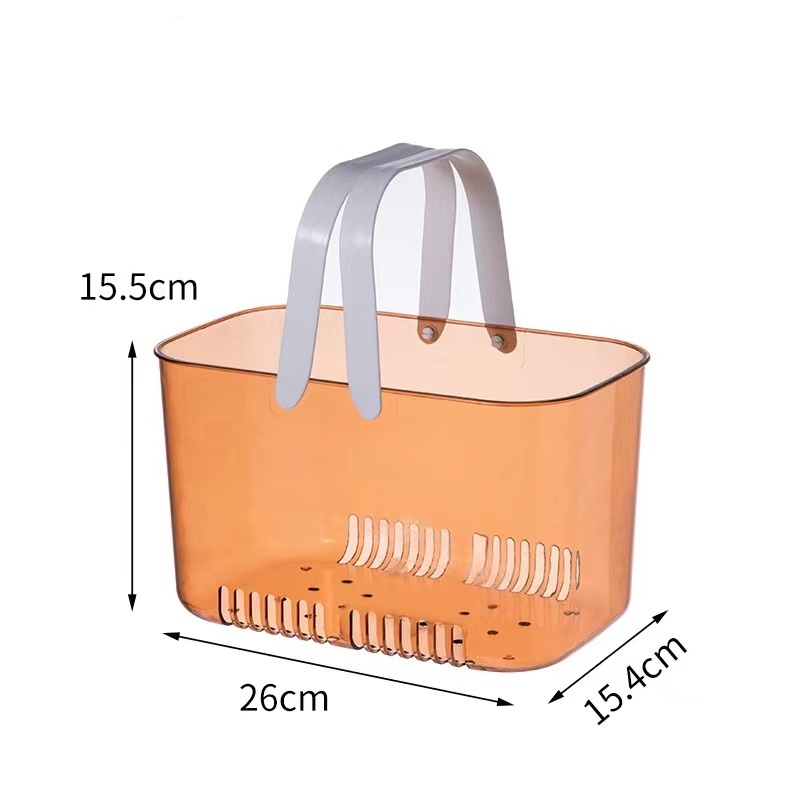 Portable Sundry Storage Basket Simple Style Shower Plastic Storage ...