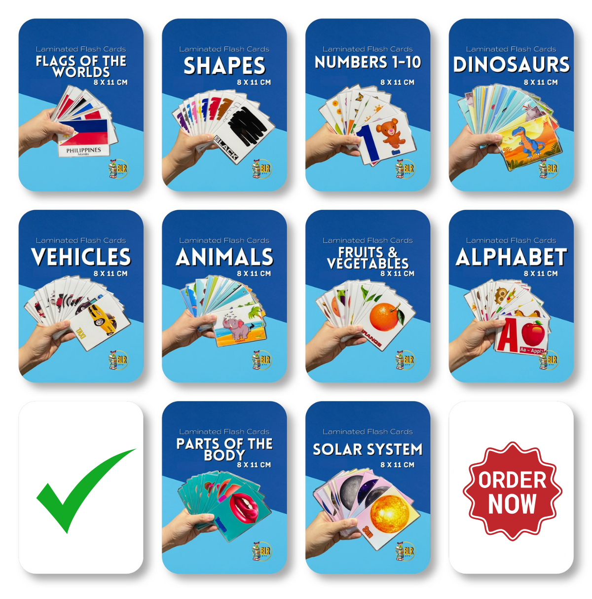 Numbers 1 to 10 Flash Card 8x11cm Laminated | Shopee Philippines