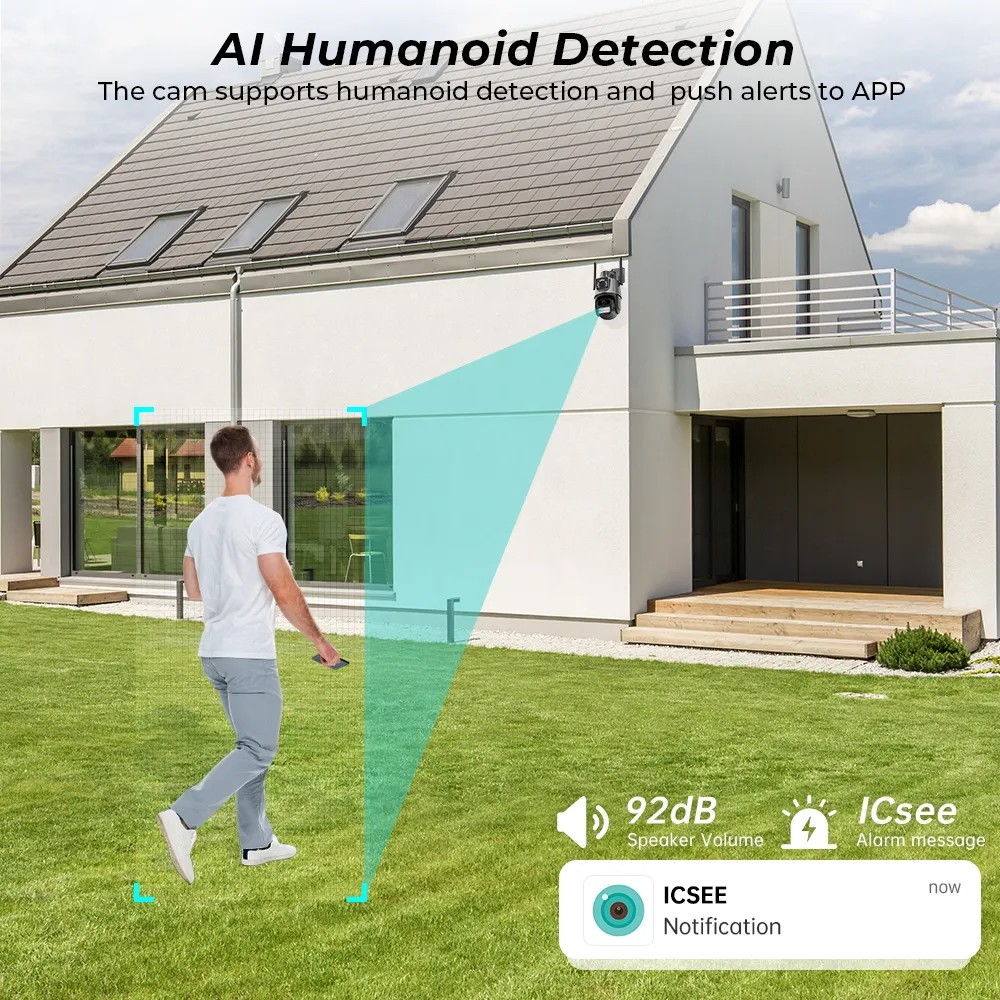 BUY 1 TAKE 1 CCTV Camera Outdoor Waterproof 4K HD Dual Lens PTZ Night ...