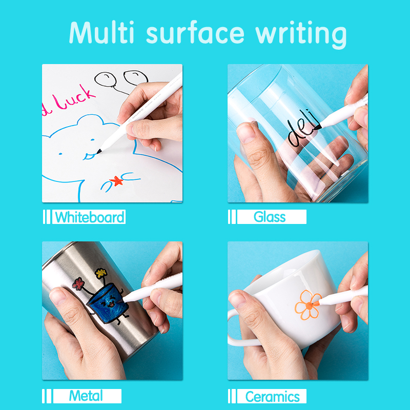 Deli Whiteboard Set 279*216mm Smooth Durable Whiteboard Marker Erase ...