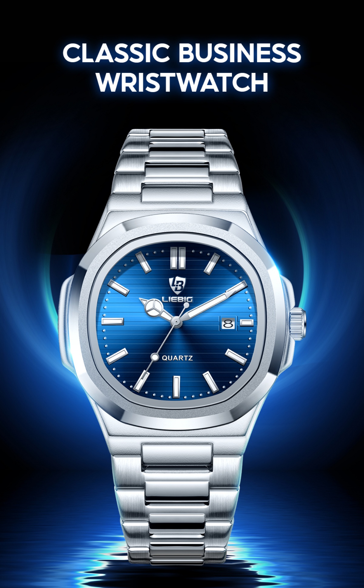 LIEBIG L1068 Men Quartz Watch Waterproof Stainless Relo Original ...