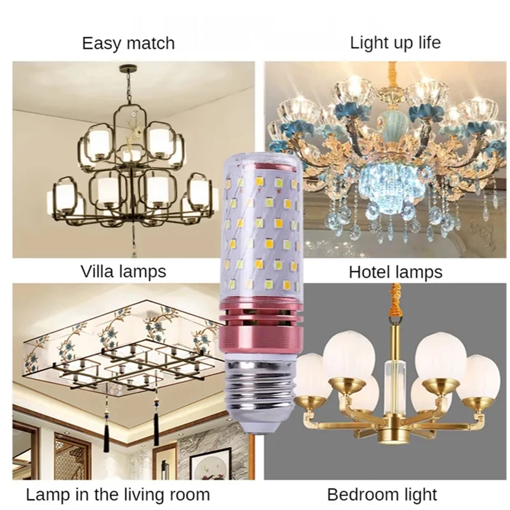 【COD】10PCS 12W Tricolor Led Bulb Changing Corn Bulb 3 Color Daylight ...