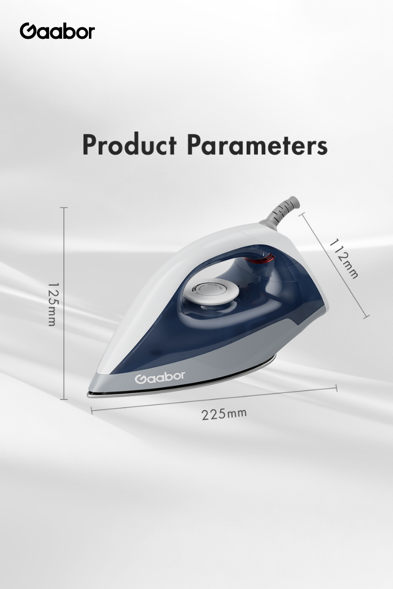 Gaabor Electric Iron With Precise Temperature Control Teflon Soleplate ...