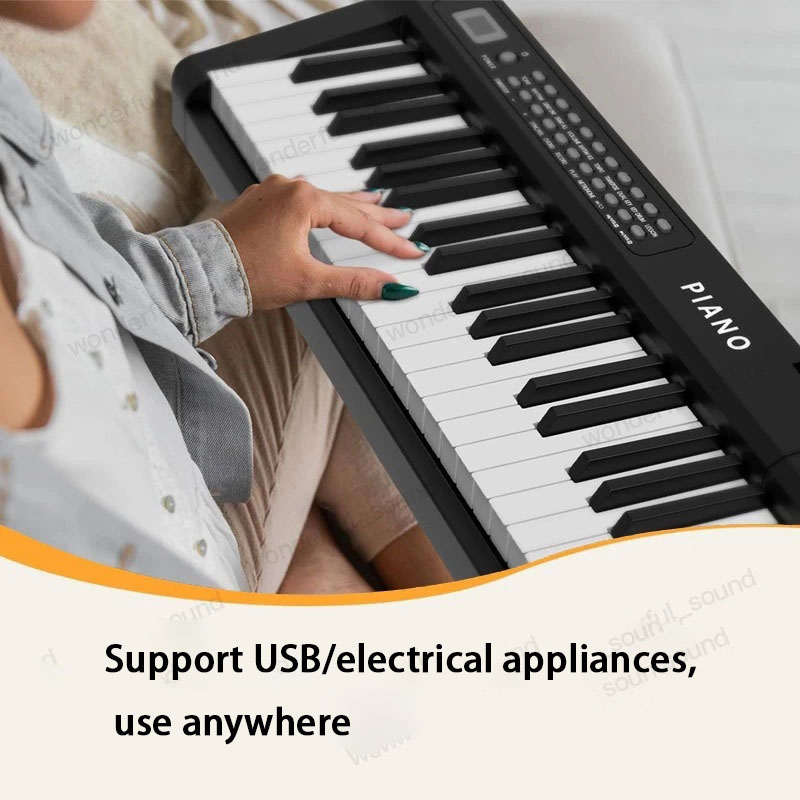 88 Keys/61 Keys Foldable Digital Piano Electric Keyboard Keys w ...