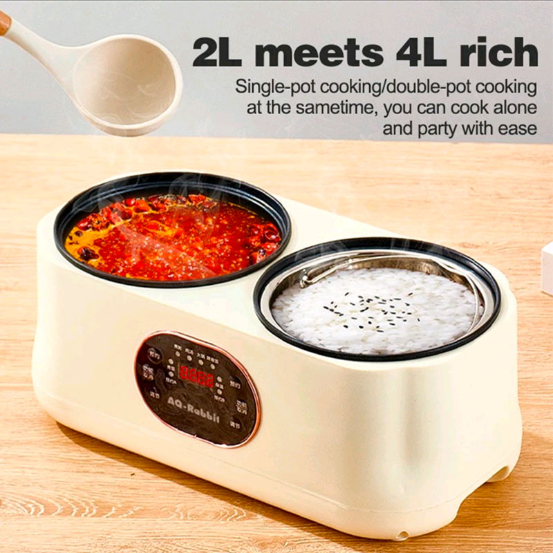 Double Rice Cooker Multi-function Non-stick Mini Double Bile Electric ...