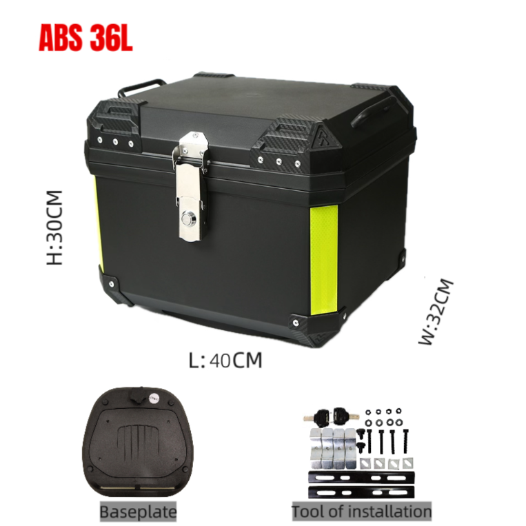 【Local-Ship】45L Top Box For Motorcycle Tail Box Universal Backrest ...