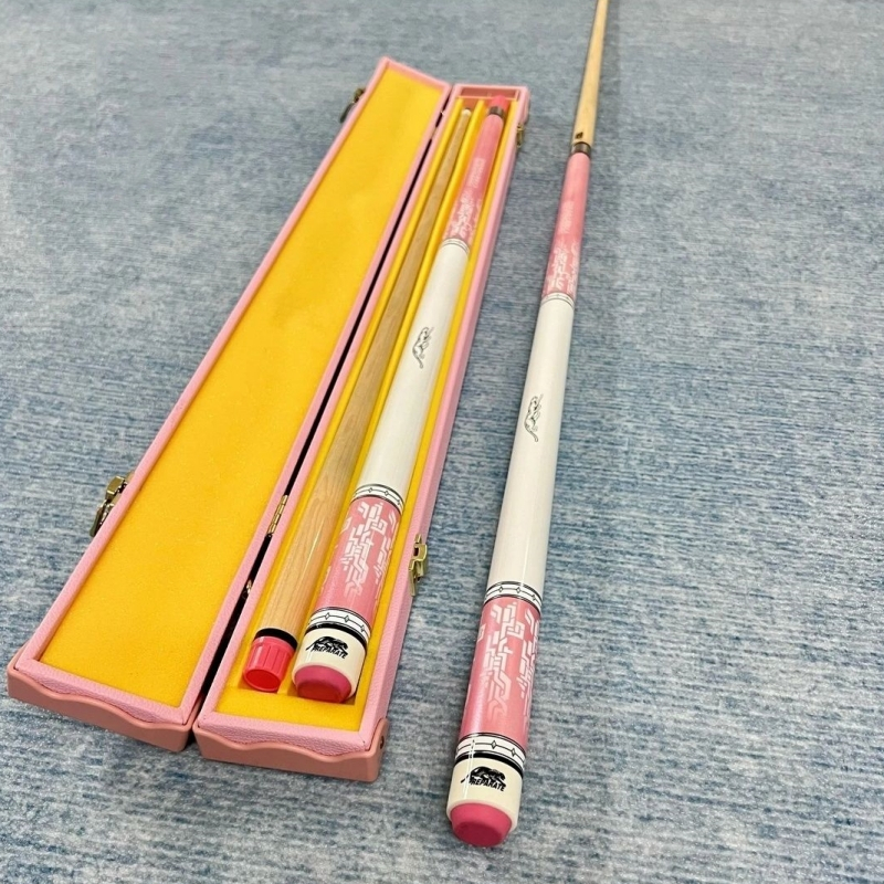 Pink Billiard Cue Stick Tako Billiard 13mm 1/2 Split Black Eight Stick ...