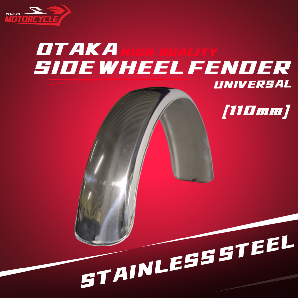 Motorcycle Side Wheel Fender 90mm/110mm Universal Side Wheel Tapalodo ...
