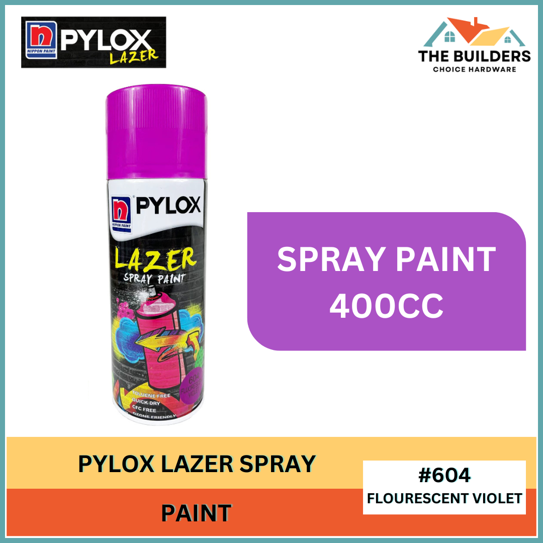 PYLOX #604 FLOURESCENT VIOLET ORIGINAL LAZER SPRAY PAINT 400CC | Shopee ...