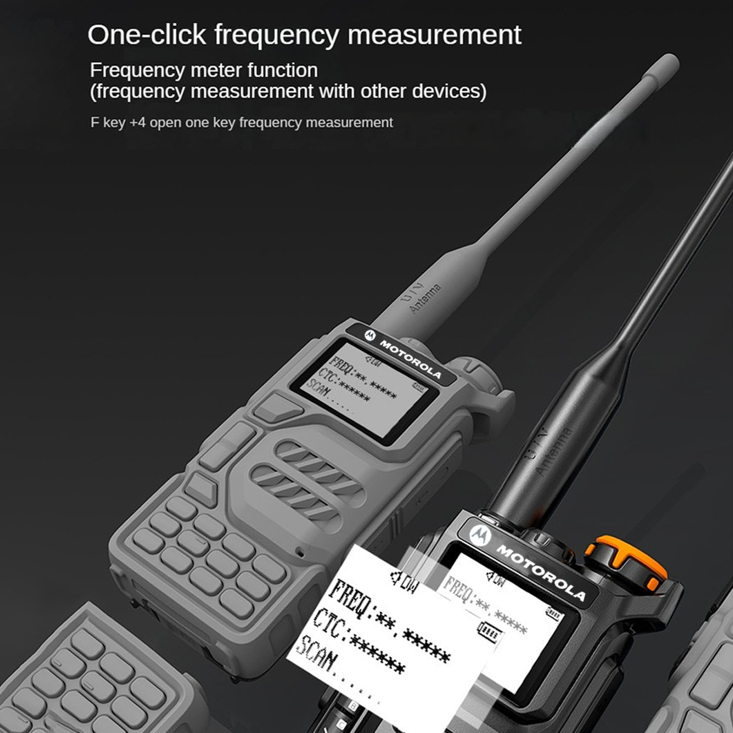 (Free Headset)Motorola X8 Walkie Talkie UHF VHF FM AM Two way radio long range 10KM 200 chennel ...