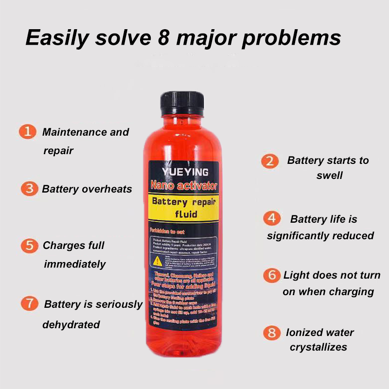 For various motorcycles and cars battery solution battery repair liquid ...