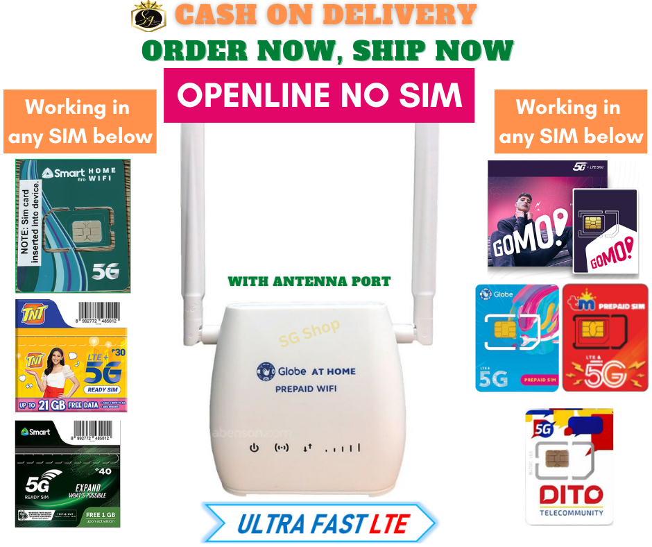 GLOBE AT HOME PREPAID WIFI PERMANENT OPENLINE ZLT S10G | Shopee Philippines