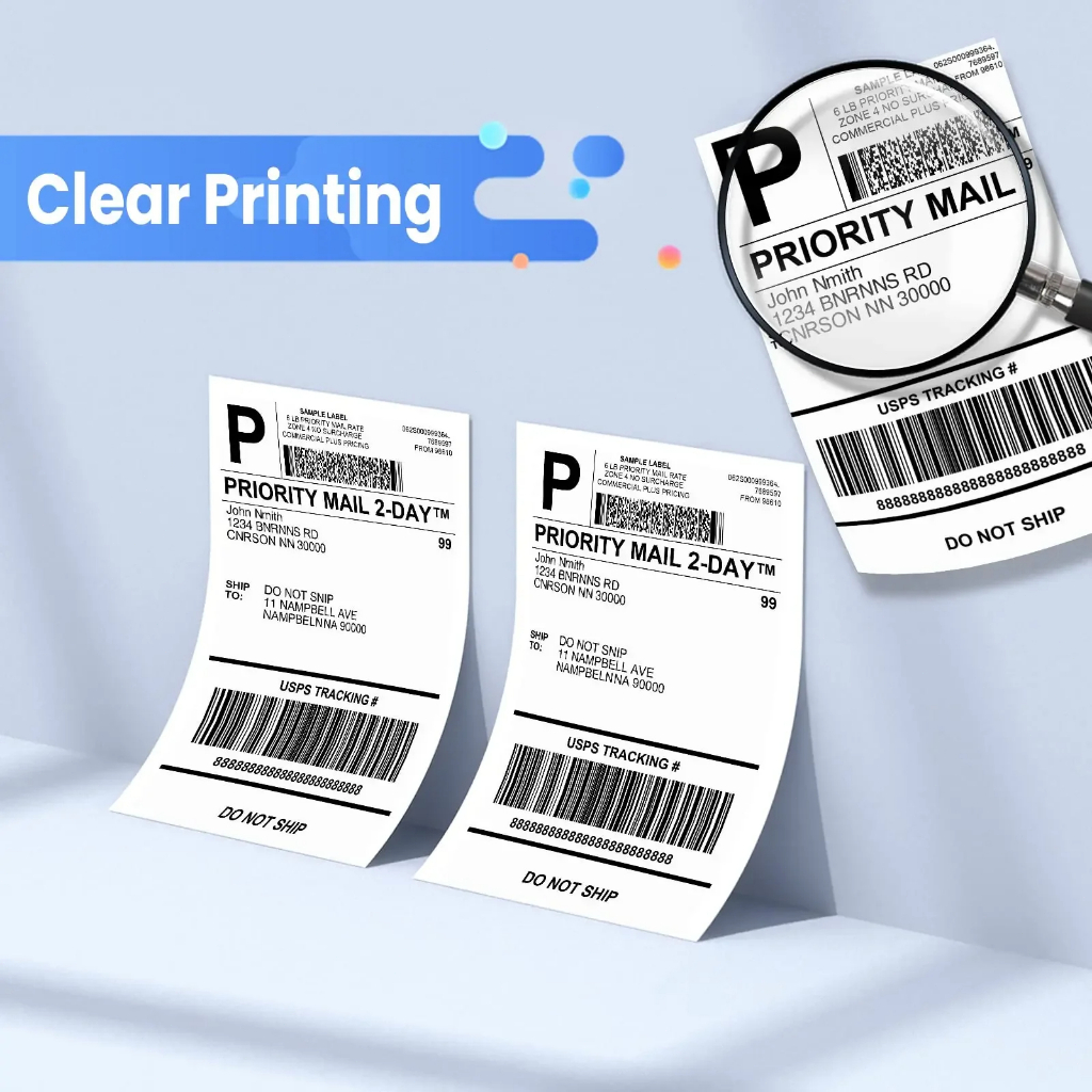 A7 Waybill Sticker 100x75mm Paper Waterproof Thermal Paper Roll A6 ...