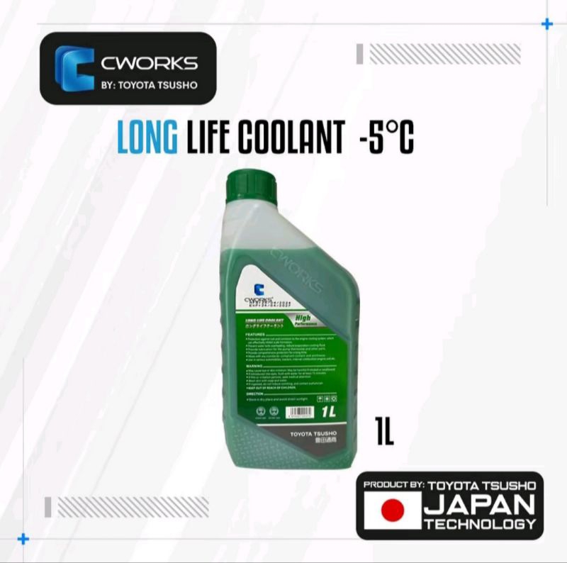 CWORKS LONG LIFE COOLANT 1 LITER READY TO USE - JAPAN TECHNOLOGY Cworks ...