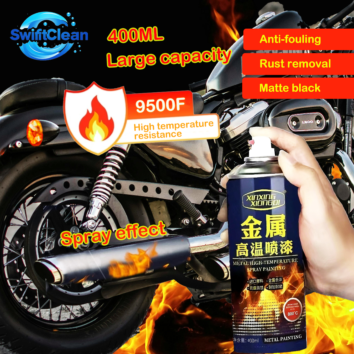 High Temp Spray Paint Engine Coating Spray 800℃ Universal Heat ...
