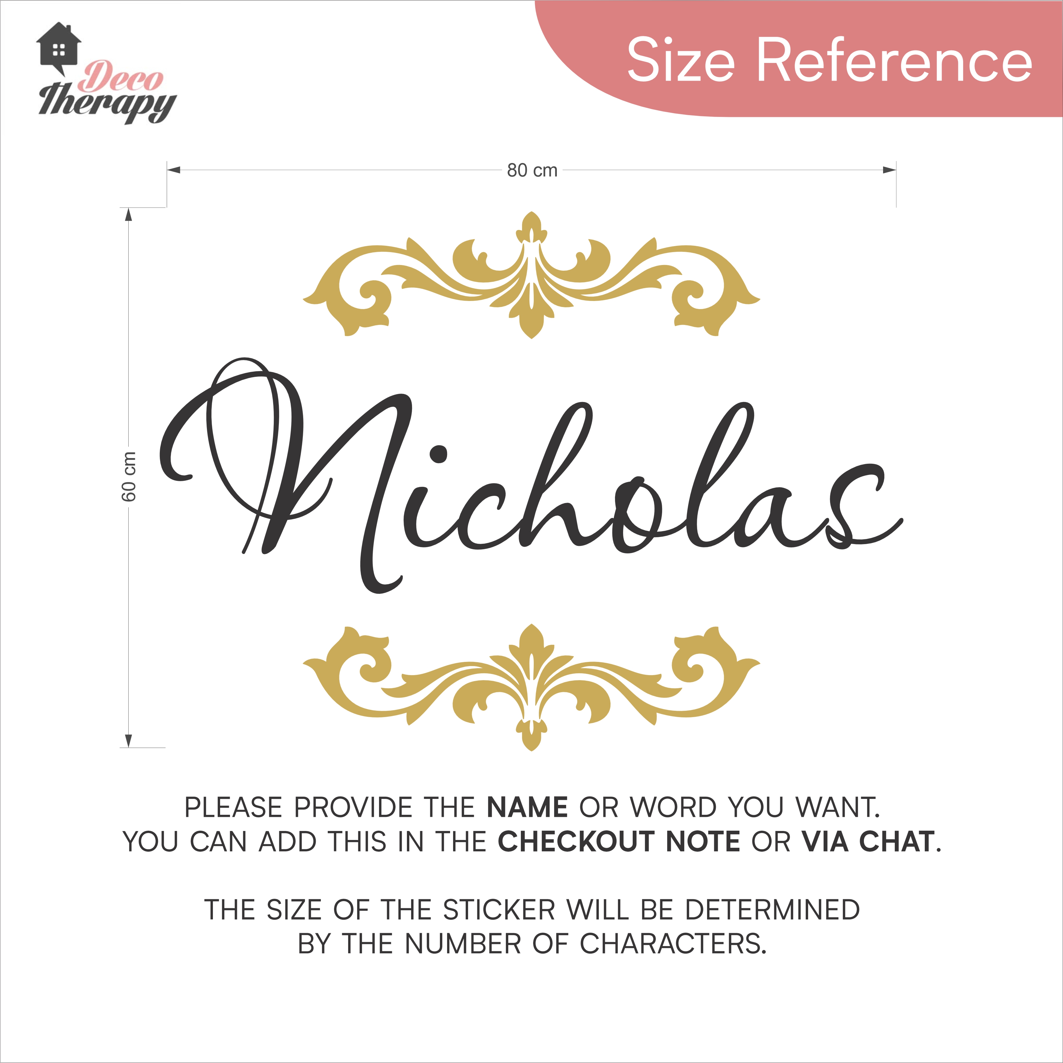 Customized Name Isabella Monique Design Wall Sticker Decotherapy ...
