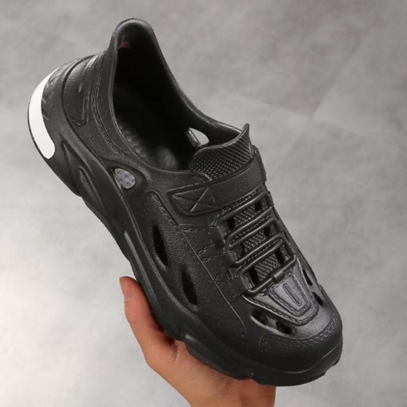 Fashionable running shoes rubber material shoes slippers sporty beach ...