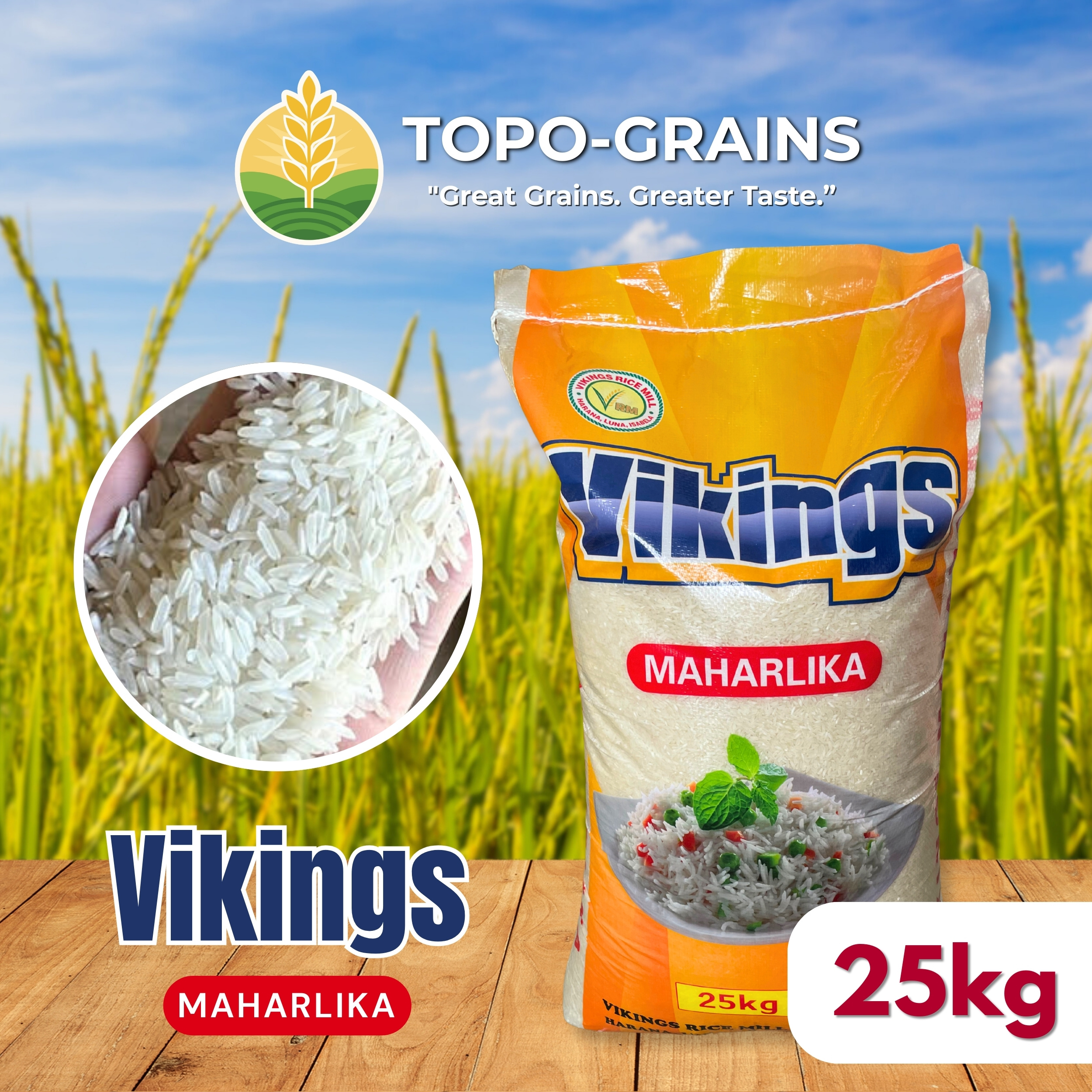 VIKINGS Maharlika White Rice Bigas 25 KG- Malambot , Masarap at ...