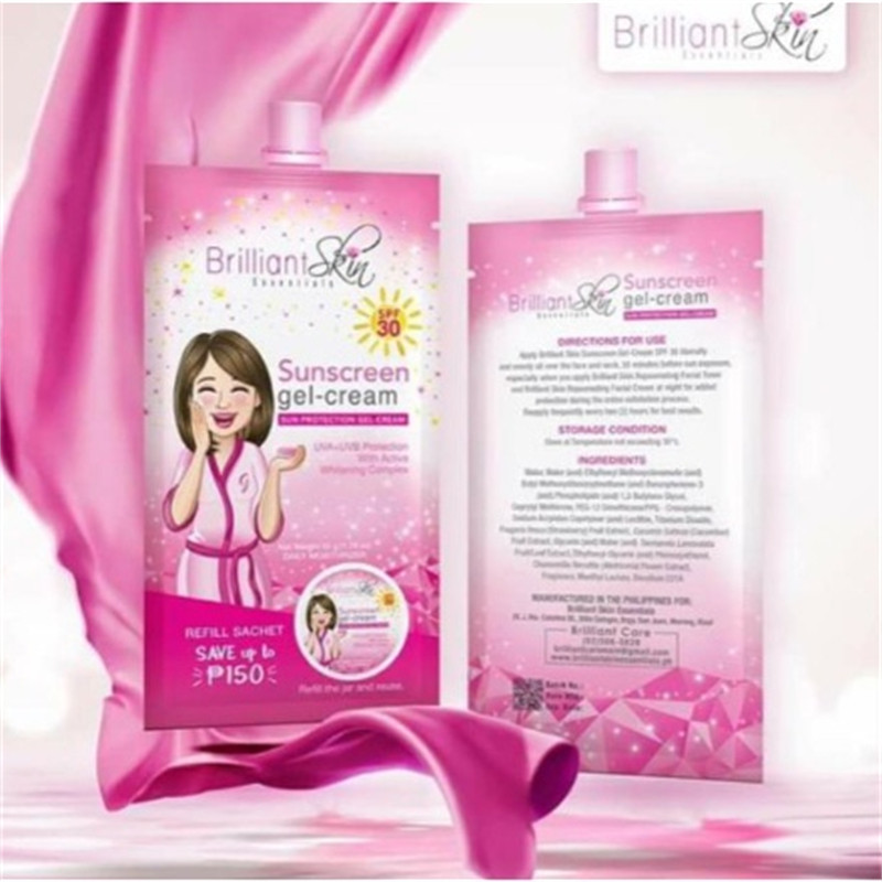 Orig BRILLIANT SKIN SUNBLOCK Sunscreen Gel Cream 50g | Shopee Philippines
