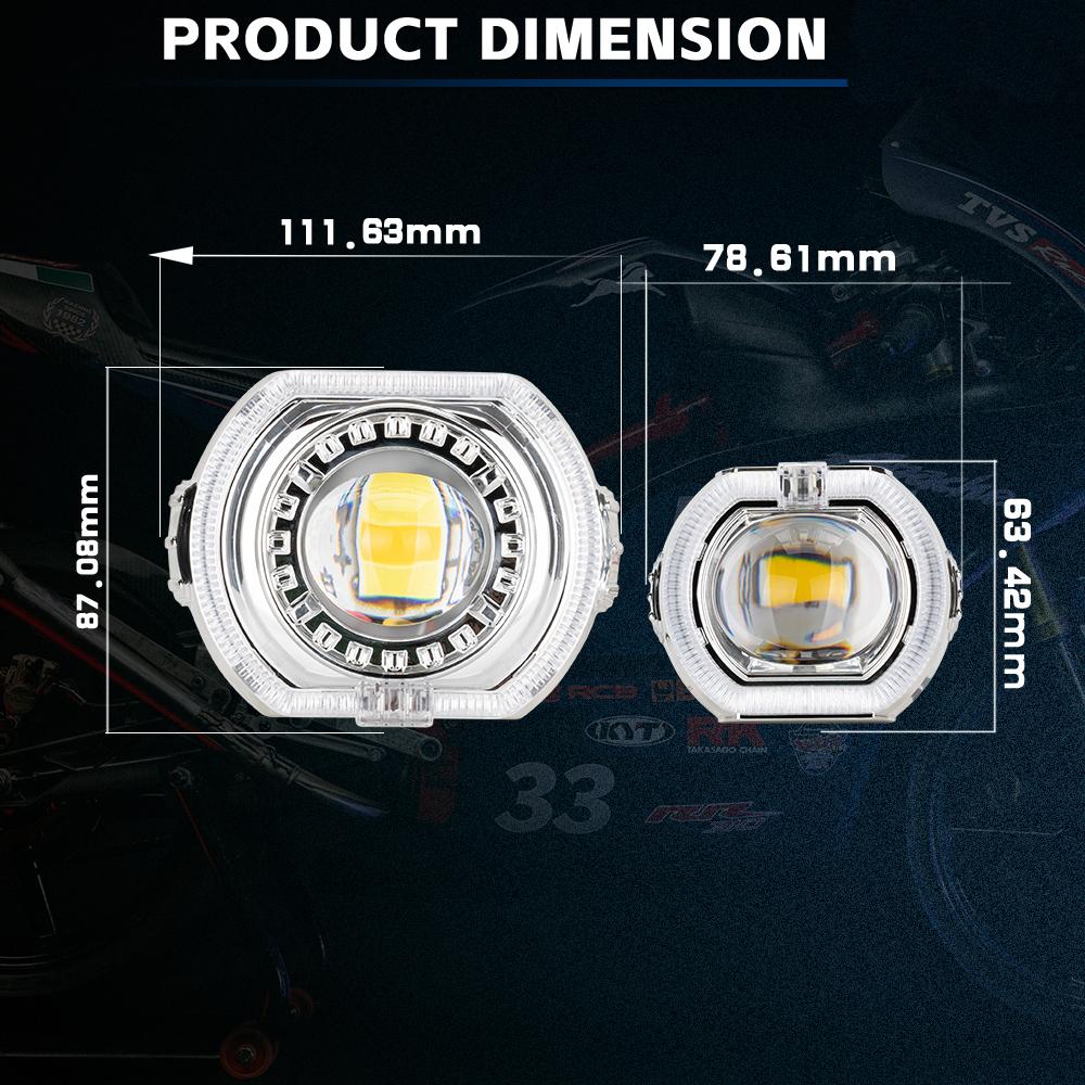 【COD】2.5 Inch Biled Mini Shooting Light High Low 30W Full Aluminum ...