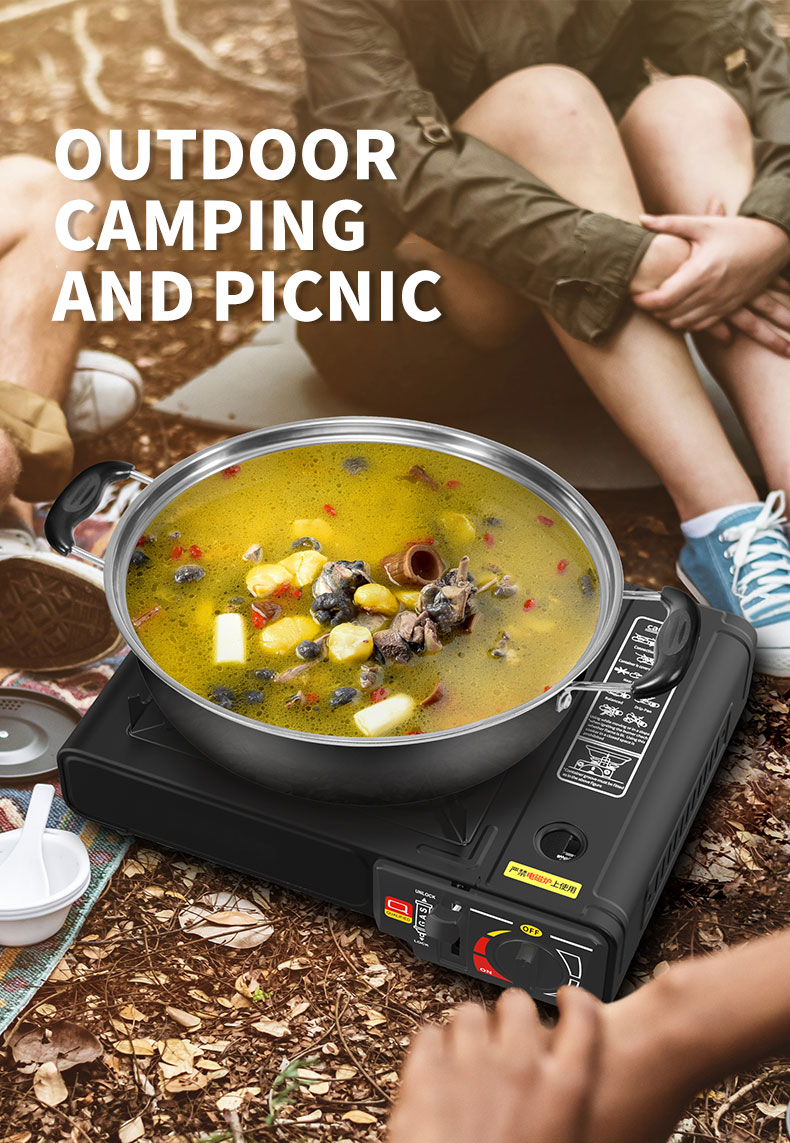 Butane Gas Stove Portable 2 in 1 Camping Cassette Stove With Case for ...