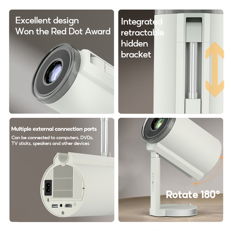 【2025 NEW】FUNFOOX MIURA projector bag Portable android 13.0 bluetooth ...