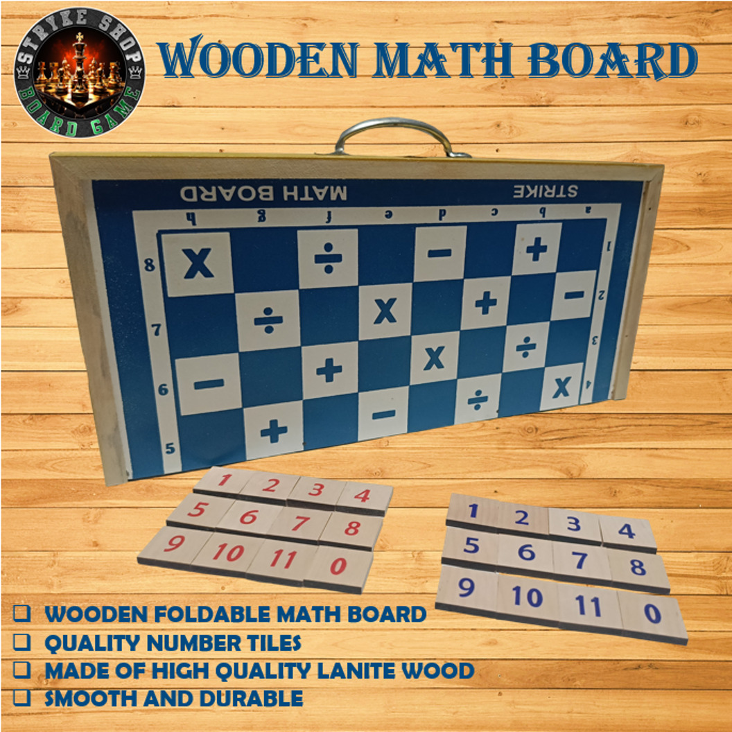 Math Board Board Games Good For Kids and adult Size 17x17 Inches ...