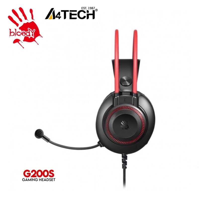 A4TECH BLOODY G200S USB Gaming Headset with Noise Cancelling Microphone ...