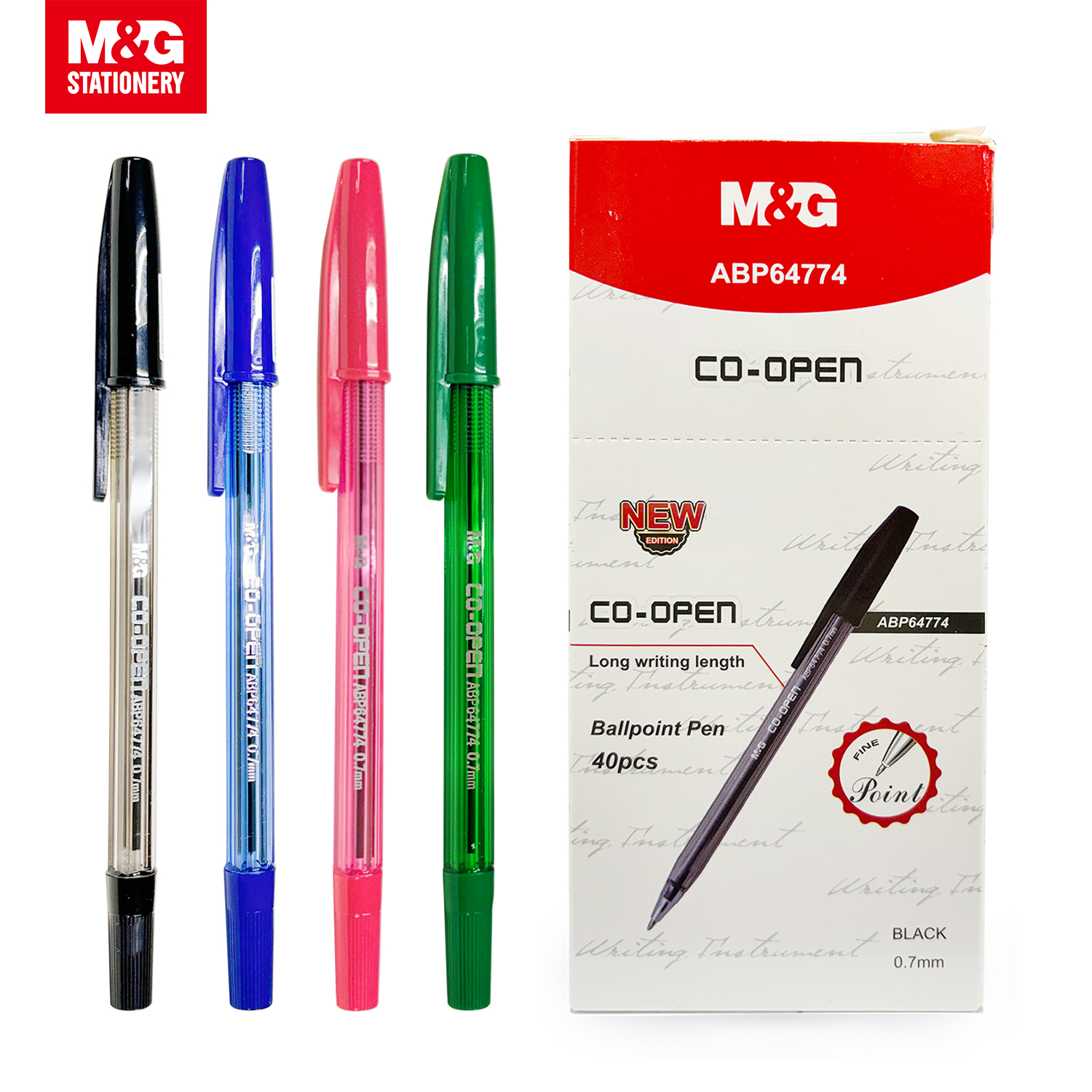 M&G Co-Open Ball Pen 0.7mm (ABP64774) | Shopee Philippines