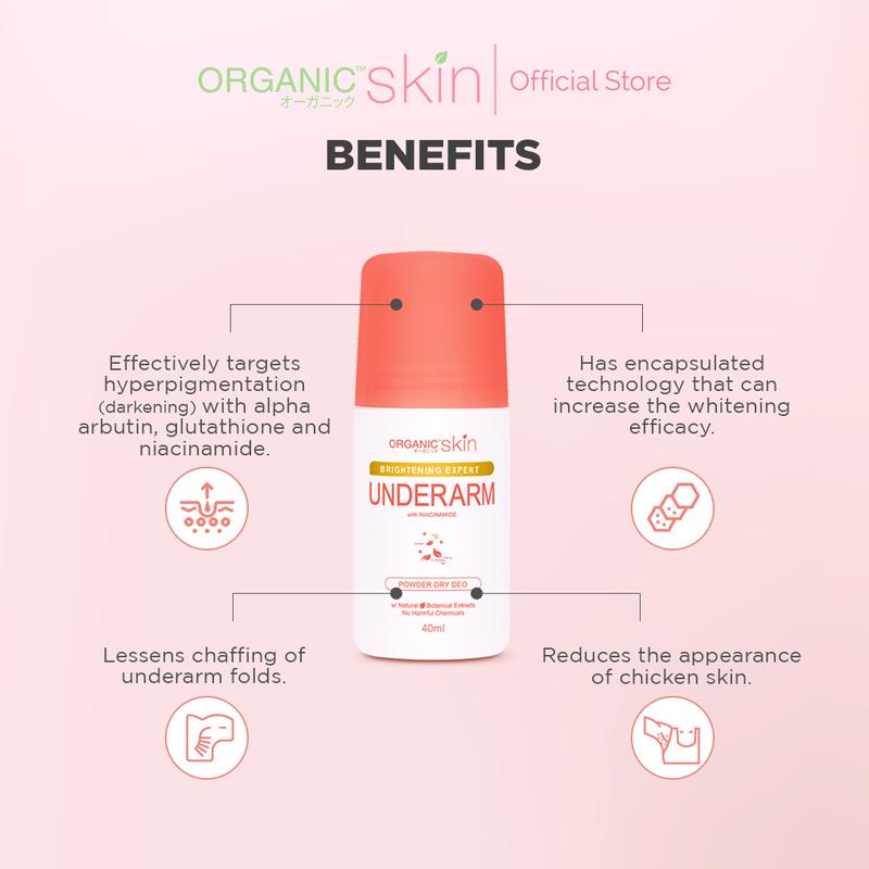 Organic Skin Japan Intensive Whitening Underarm Powder Dry Deodorant ...