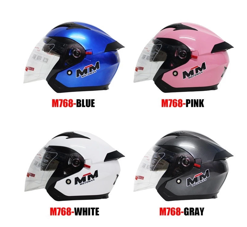 MTM768 Off-road Motorcycle 3C Certified 3/4 Helmet (Half Helmet ...