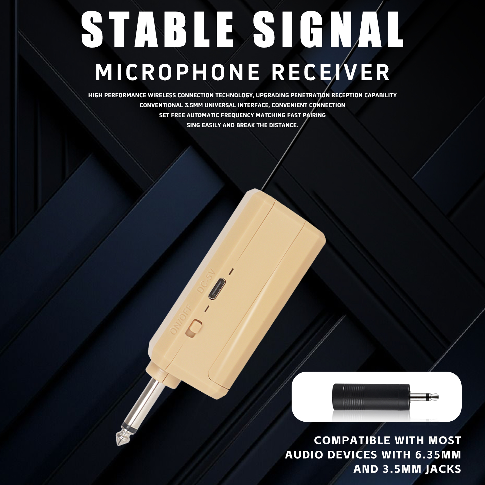 SHALANRA G804 Professional UHF Wireless Microphone Rechargeable Mic Set ...