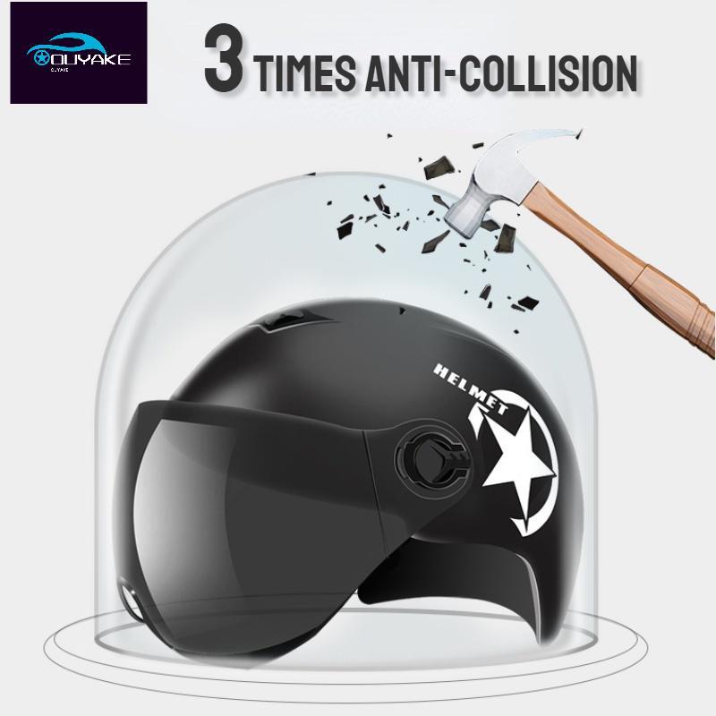 Motorcycle Electric Bike Bicycle Helmet Half Face Open Face High ...