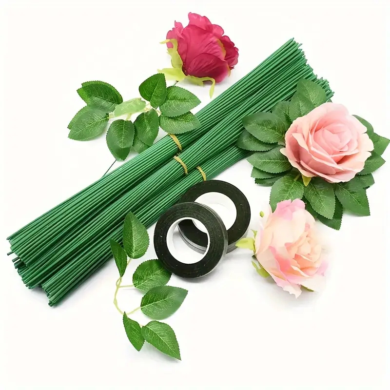 Stem and Tape for Fuzzy Wire Flower Green Wire Universal Technology ...
