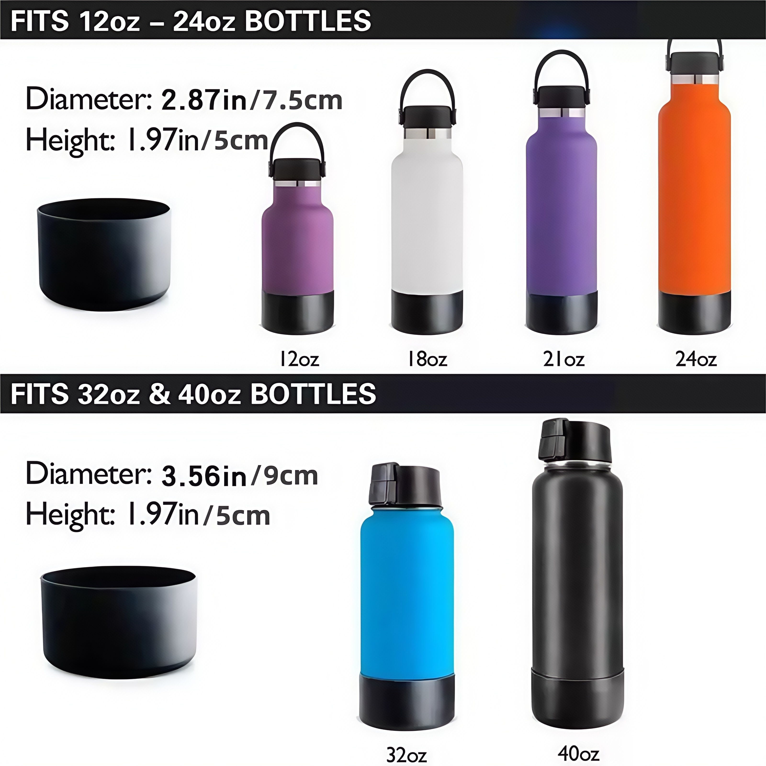 COD Flask Sports Boots+Cup Lid Colorful Big for Wide Mouth Water ...