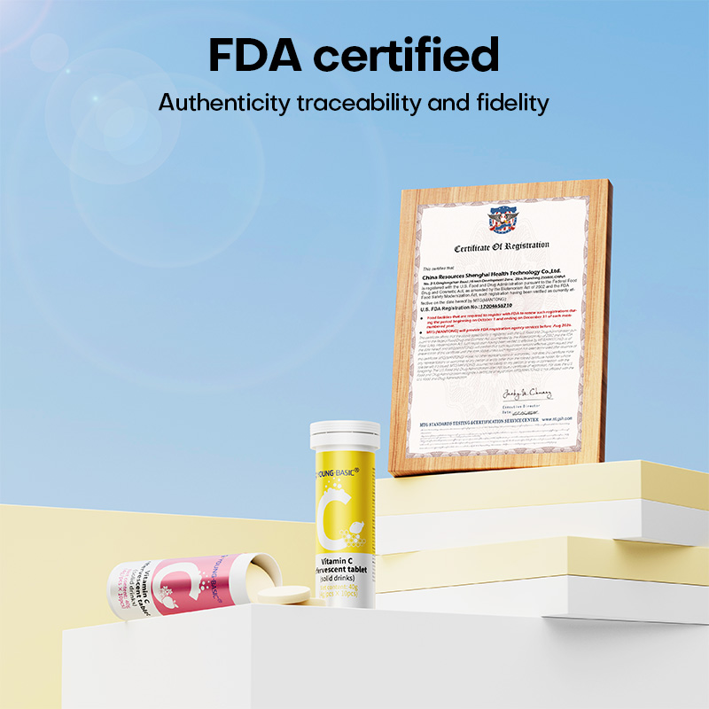 9 Young Basic Vitamin C Effervescent Tablet Ascorbic Acid Dietary ...