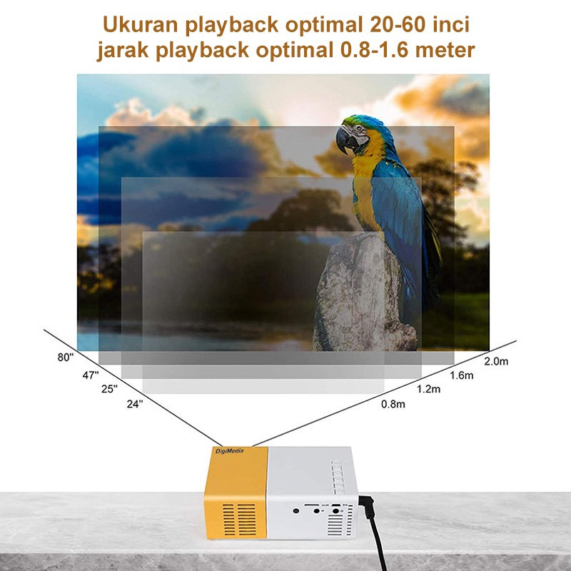 Portable Projector 4K Full HD 1080 LED Mini Projector Home Theater ...