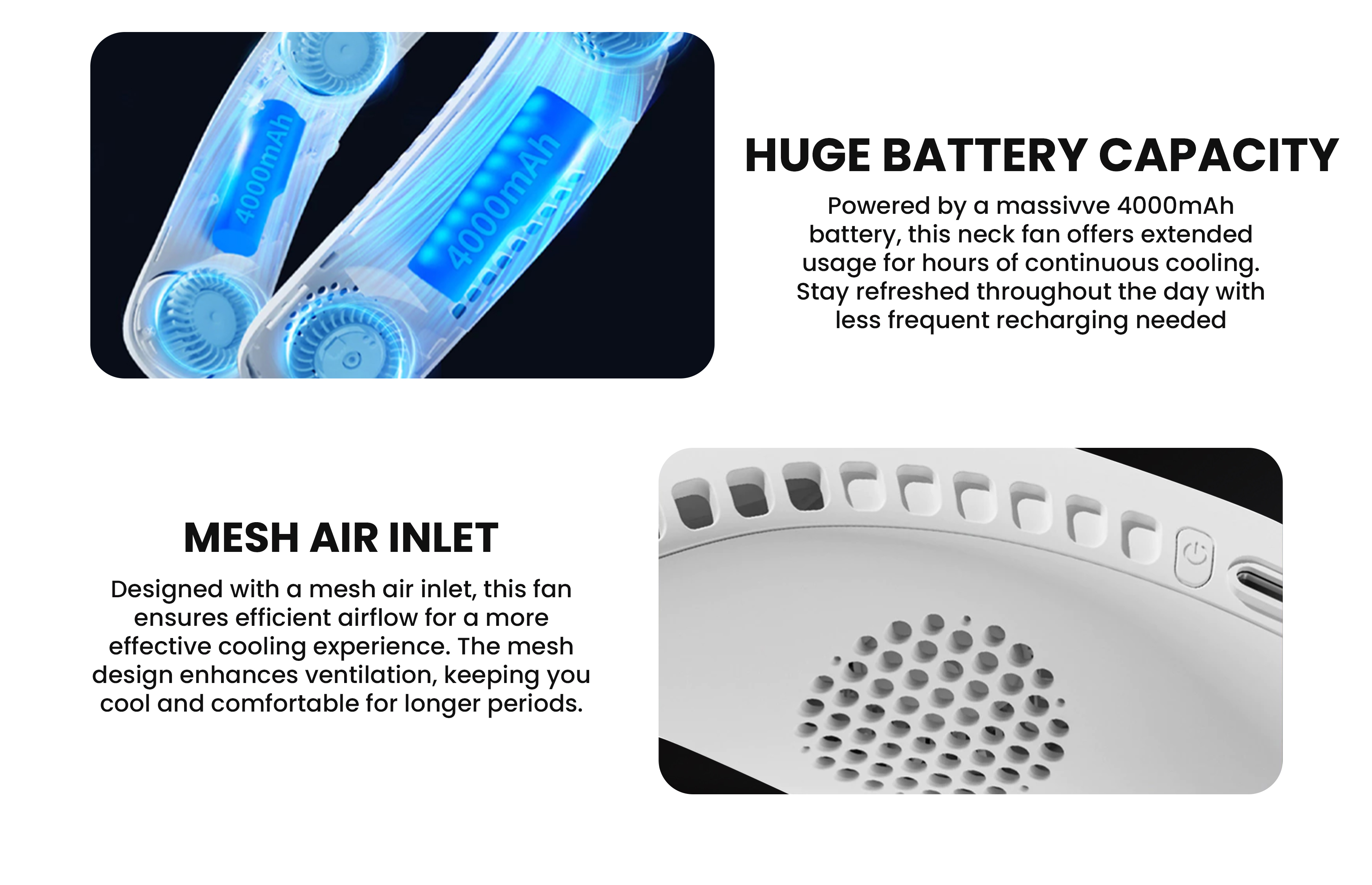 TYLEX XM43 Folding Portable Neck Fan | Shopee Philippines